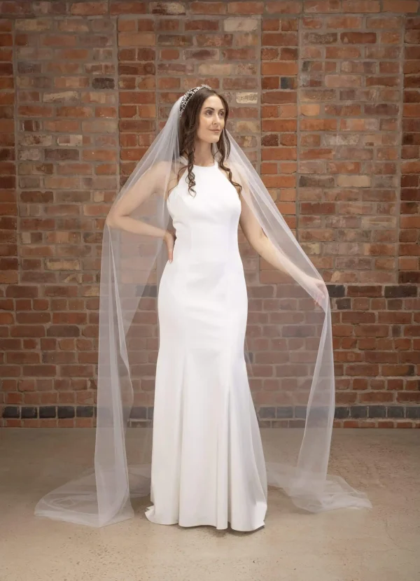Chapel Length Plain Veil PBV9001-230 | Taylor's Bridal